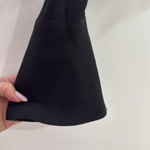 Paco Rabanne | Tops | Paco Rabanne Black Bell Sleeve Crop Top | Poshmark